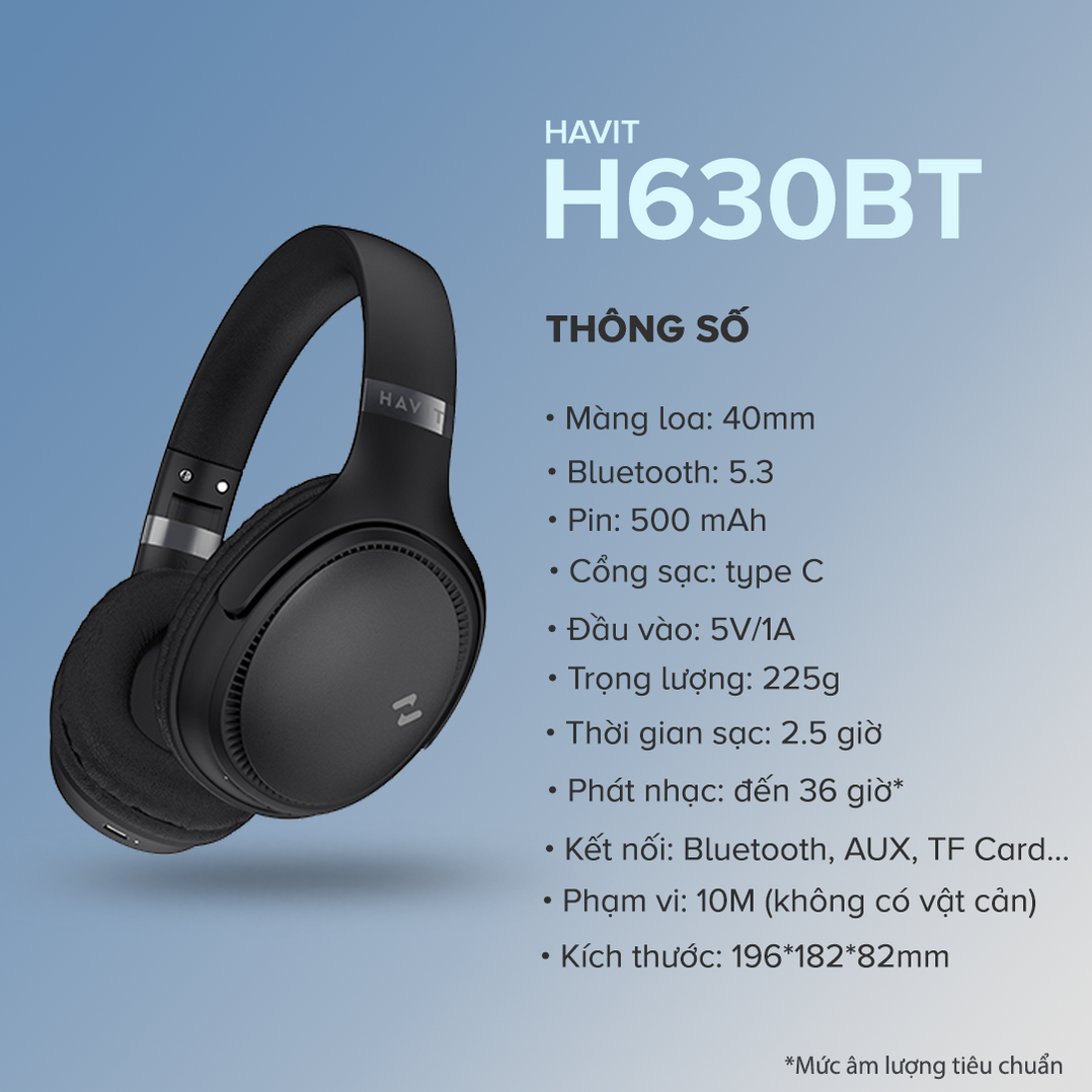 Havit H630BT PRO Active Noise Cancelling Headphones Travel Wireless ...